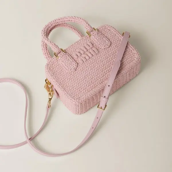 Miu Miu Crochet Bag - Alabaster Pink | Editorialist